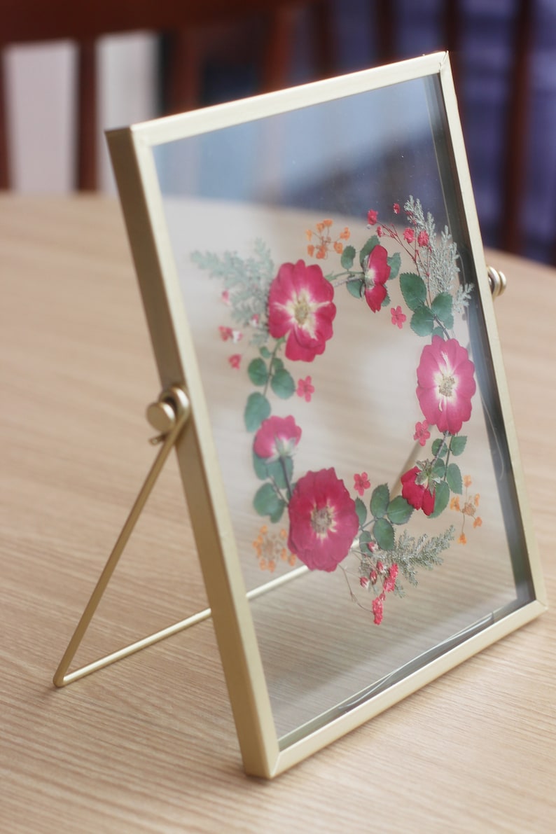 Pressed Flower Frame, Botanical Art Frame, Pressed Dried Flower Frame ...