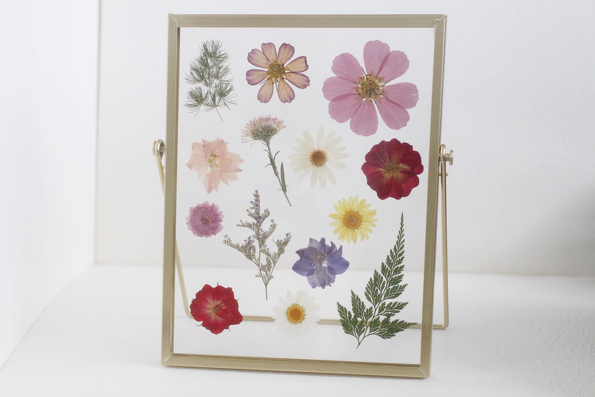 Pressed Flower Frame Pressed Flower Herbarium Frame Pressed | Etsy