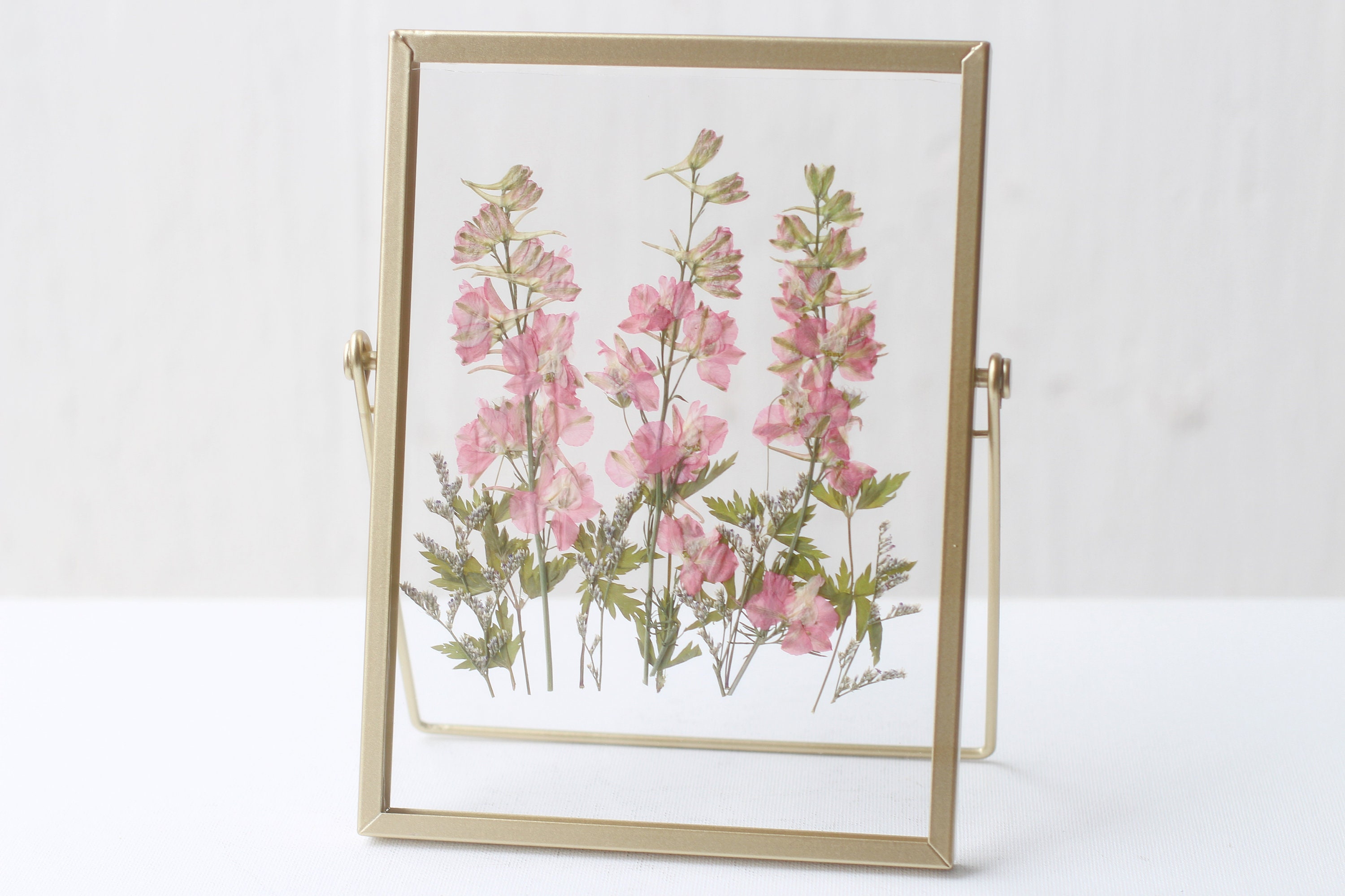 PINK Color Pressed Dried Flower Frame Pressed Flower Frame - Etsy