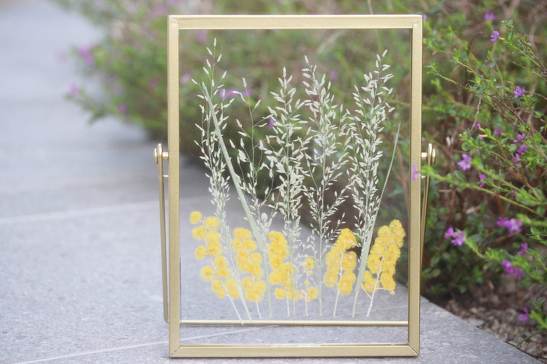 Pressed Flower Frame, Flower Floating Frame, Herbarium Frame, Birthday ...