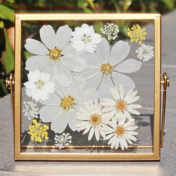 Pressed Flowers in Frame - Etsy