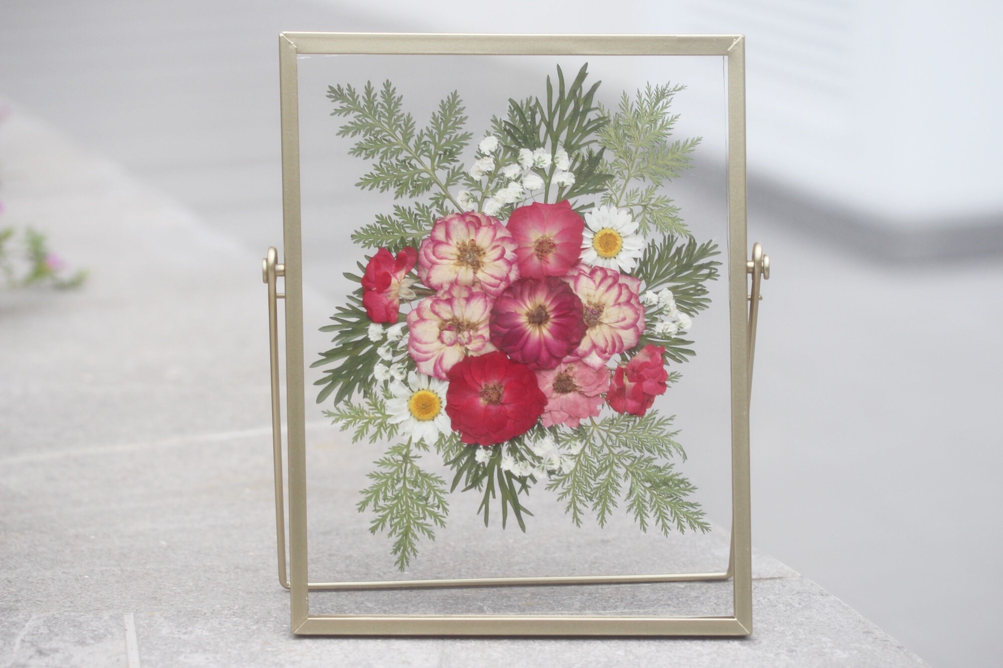 Pressed Flower Frame, Mixed Flower Floating Frame, Birthday Gift, Home ...