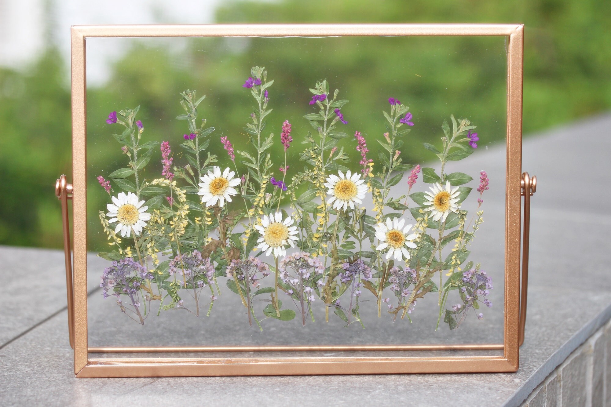 Pressed Flower Frame Rose Gold Natural Pressed Flower Frame | Etsy