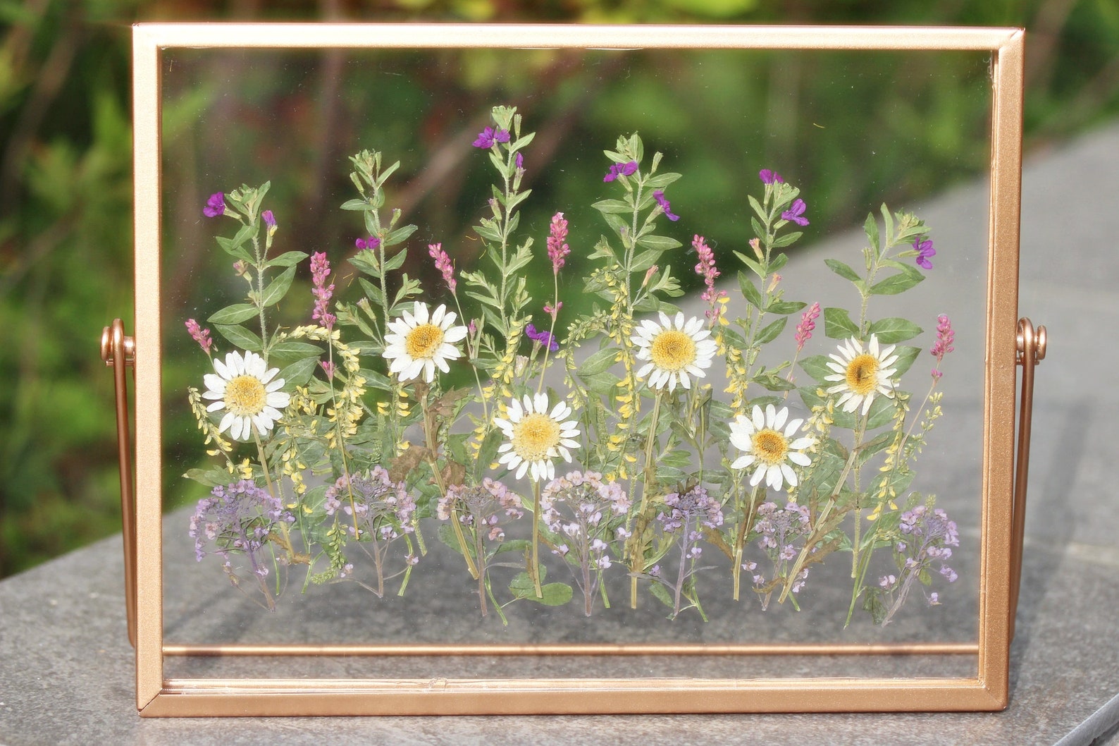 Pressed Flower Frame Rose Gold Natural Pressed Flower Frame | Etsy