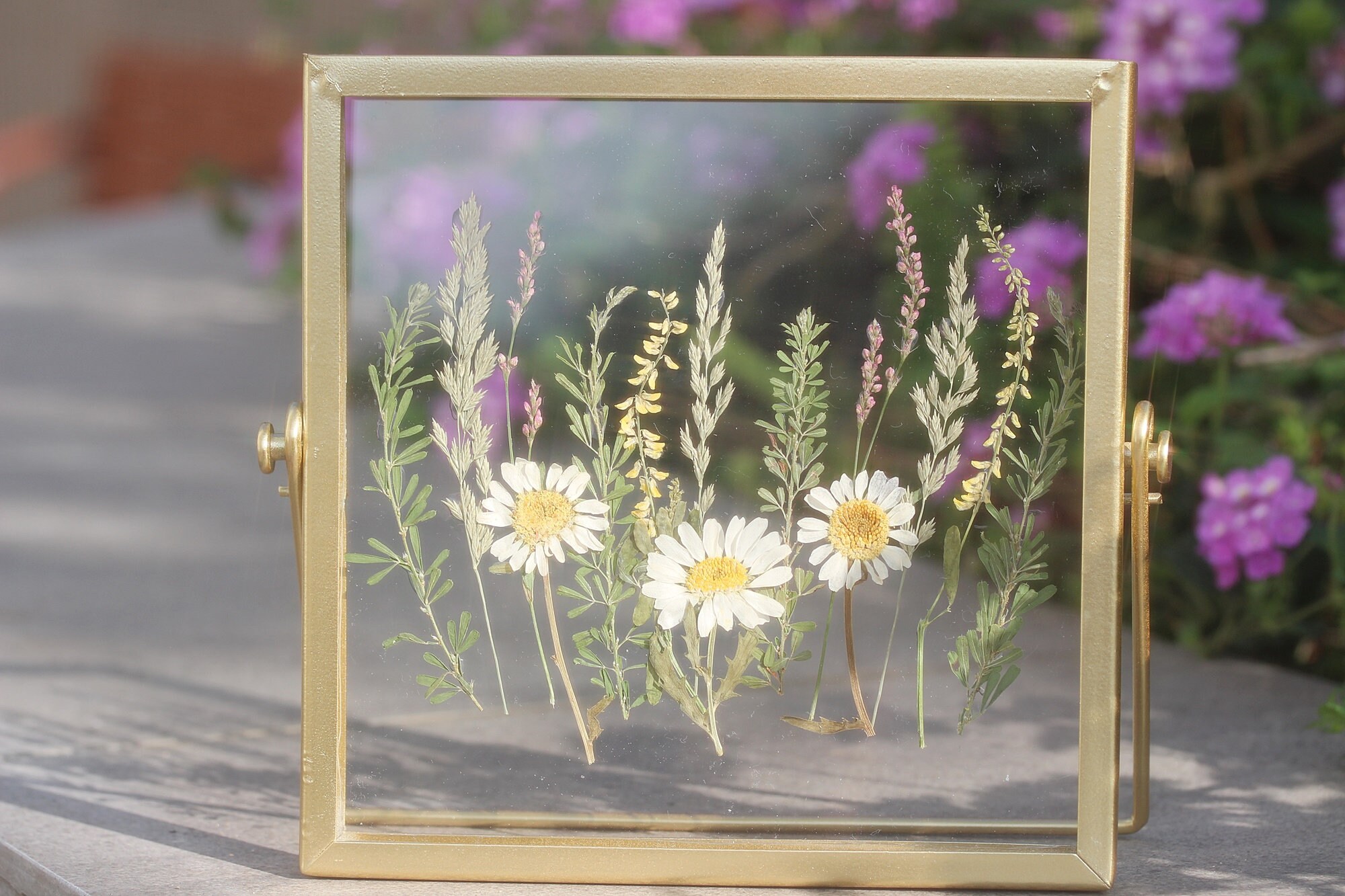 Pressed Herbs & Flower Frame Botanical Art Frame Pressed | Etsy