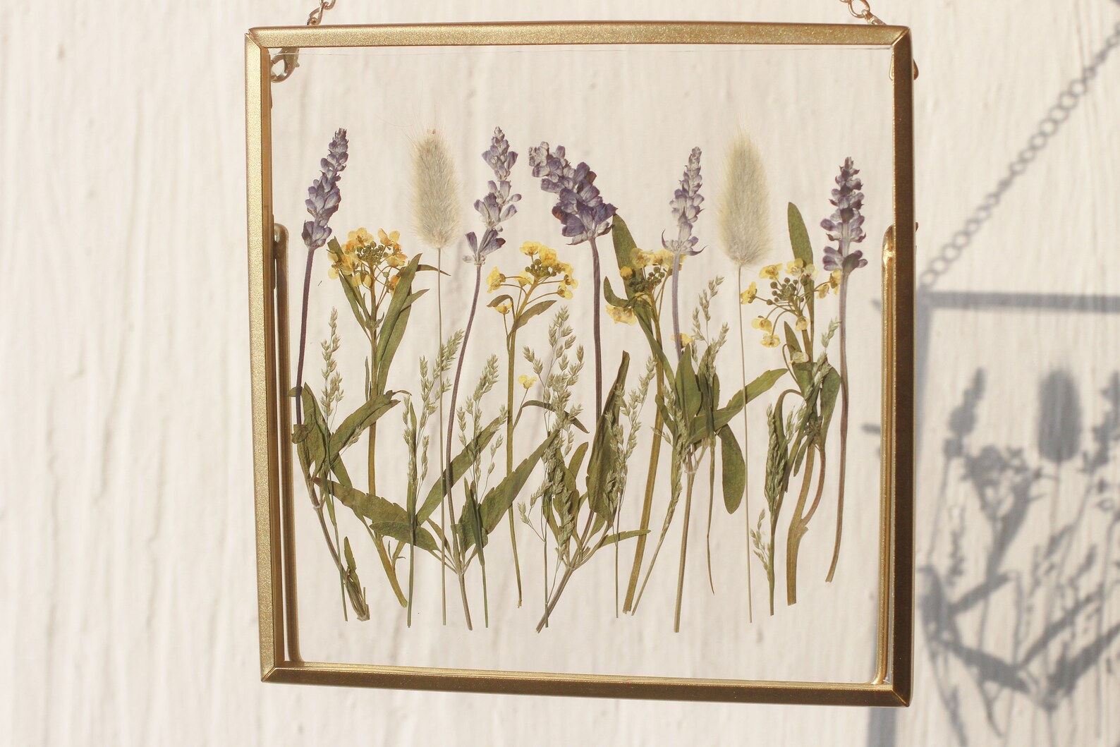 Pressed Herbs and Flowers Hanging / Standing Frame Pressed - Etsy