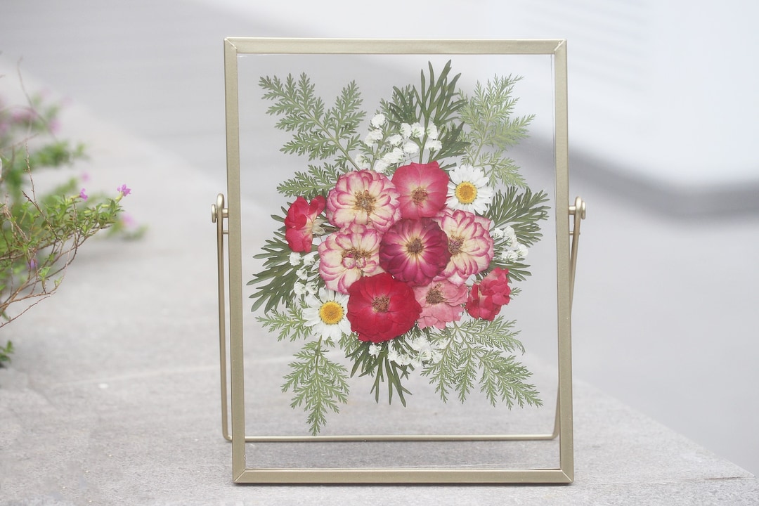 Pressed Flower Frame, Mixed Flower Floating Frame, Birthday Gift, Home ...