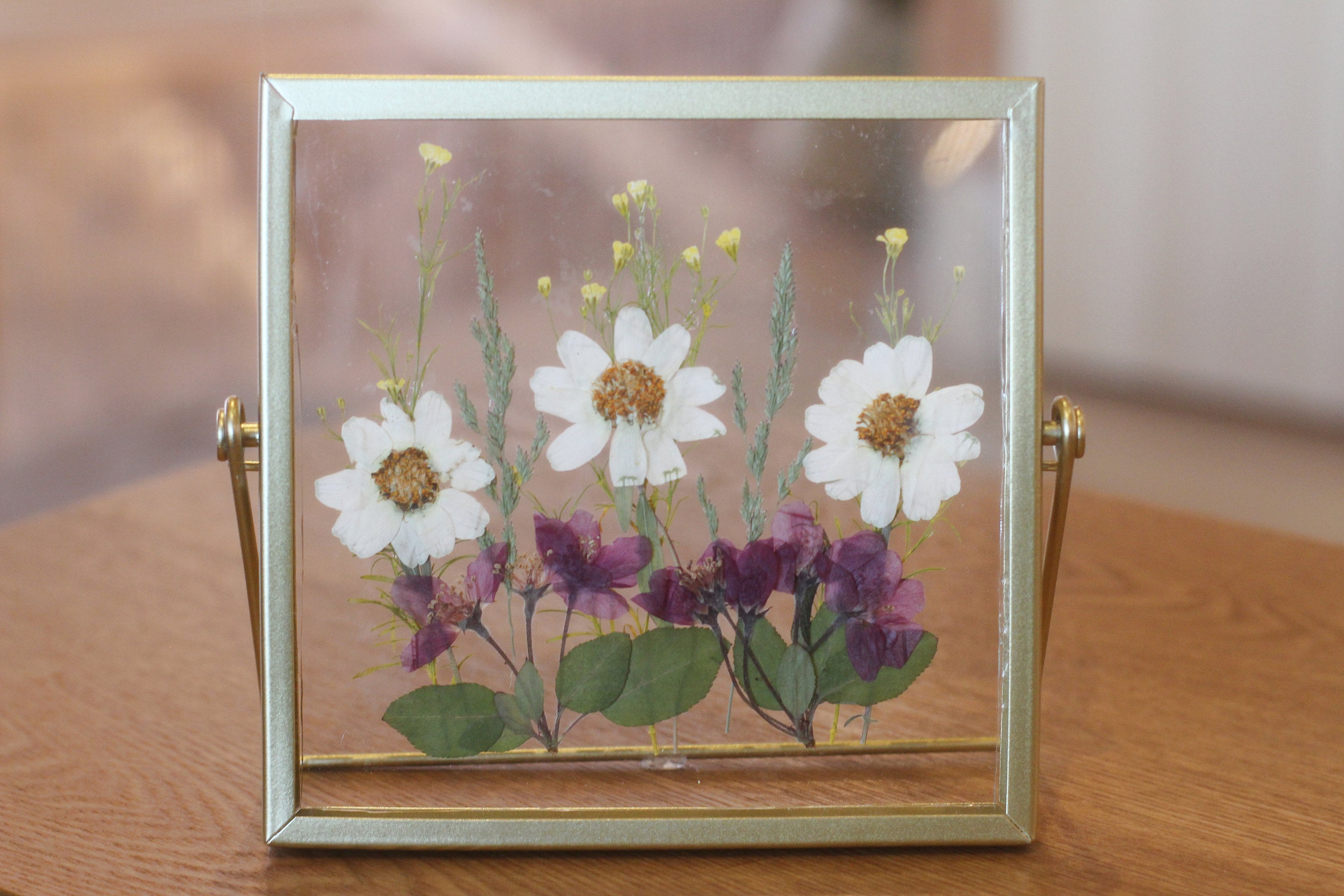 Pressed Flower Frame, Botanical Art Frame, Pressed Dried Flower Frame ...