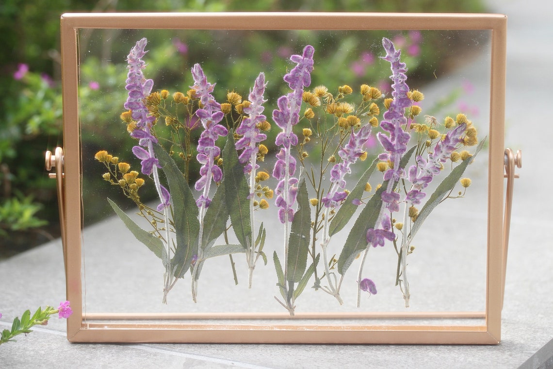 Pressed Flower Frame Rose Gold Natural Pressed Flower Frame | Etsy