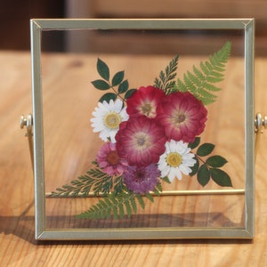 Pressed Flower Frame, Botanical Art Frame, Pressed Dried Flower Frame ...