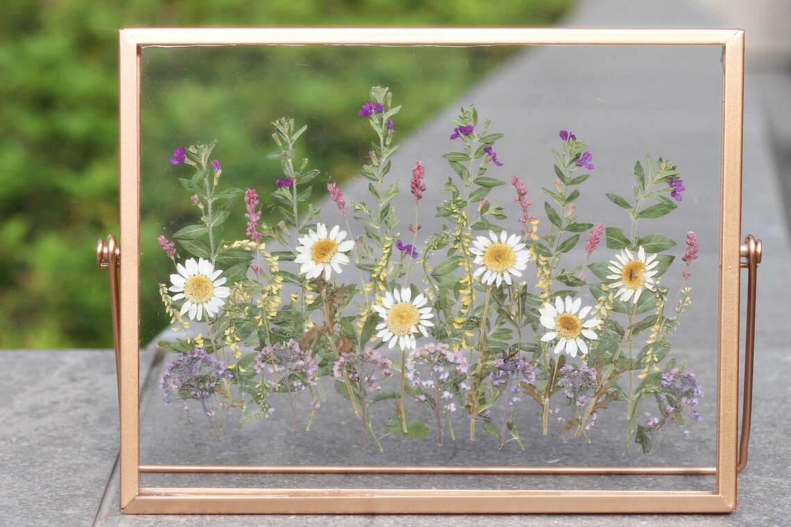 Pressed Flower Frame Rose Gold Natural Pressed Flower Frame | Etsy