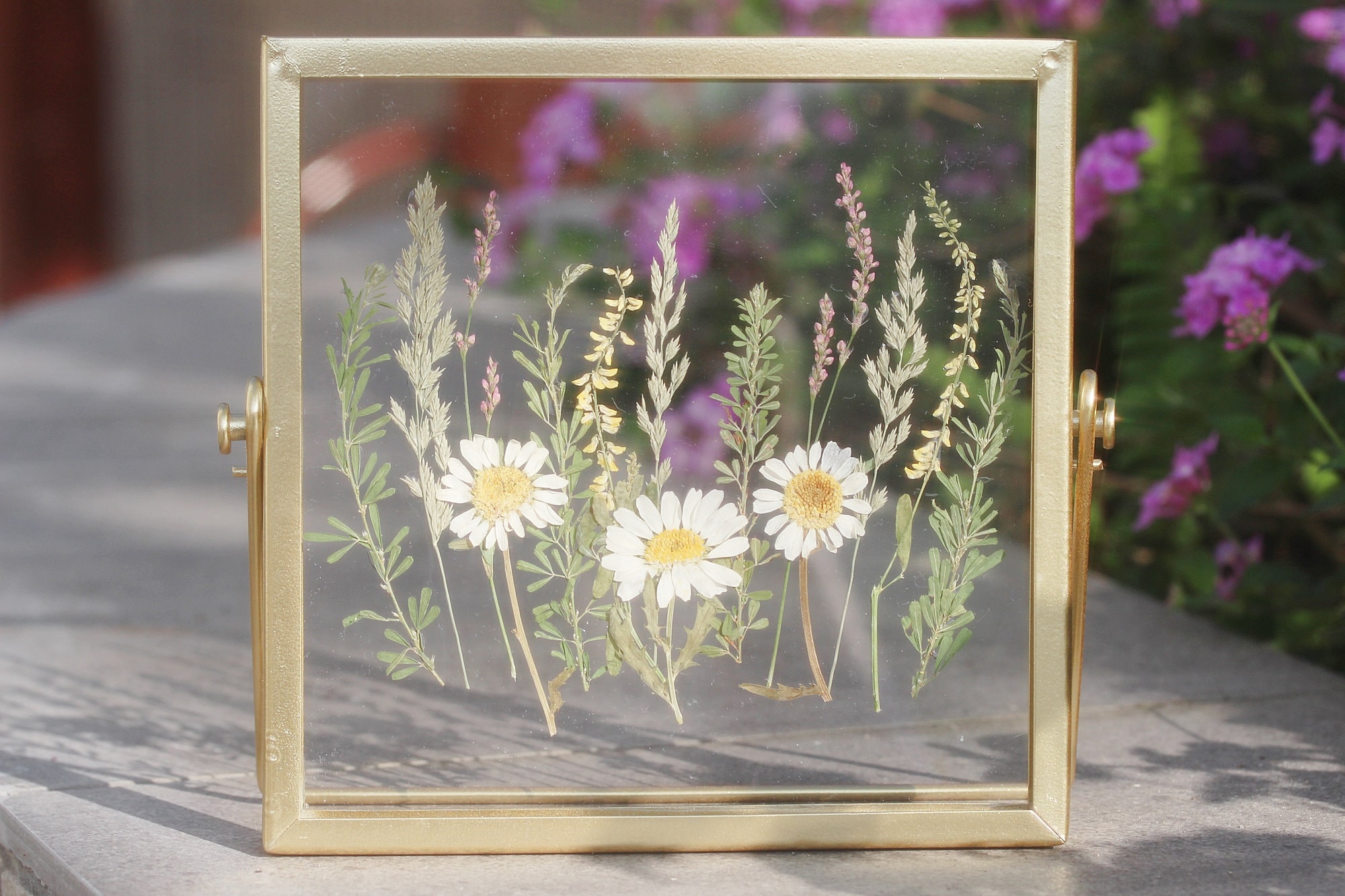 Pressed Herbs & Flower Frame Botanical Art Frame Pressed | Etsy