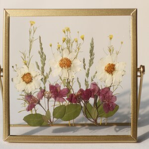 Pressed Flower Frame, Botanical Art Frame, Pressed Dried Flower Frame ...