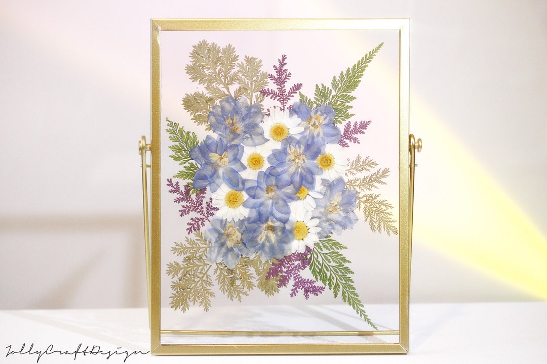 Pressed Flower Frame, Herbarium Botanical Frame, Pressed Flower ...