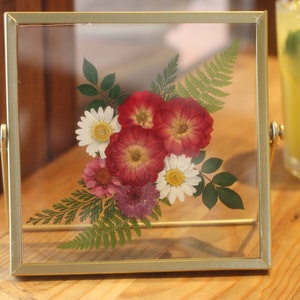 Pressed Flower Frame, Botanical Art Frame, Pressed Dried Flower Frame ...