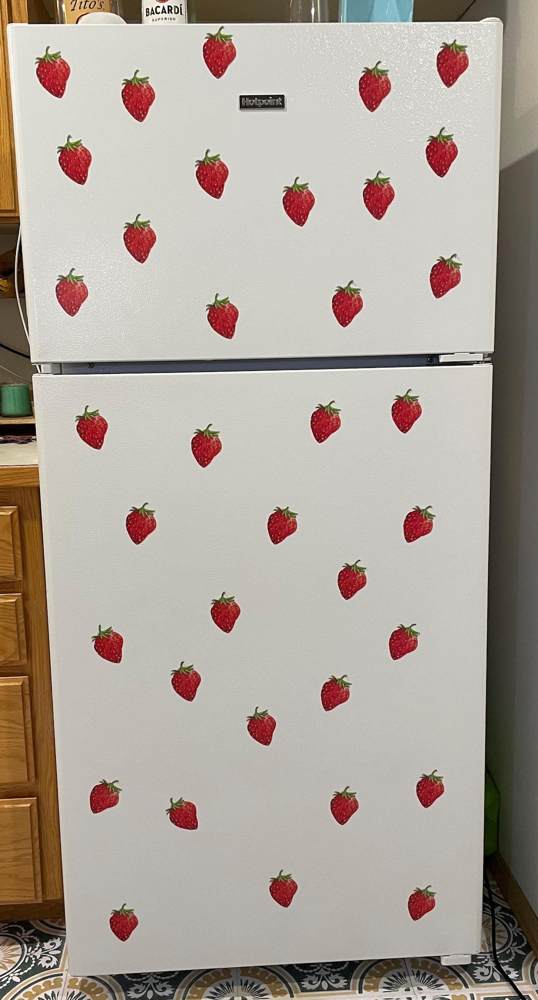 Handmade Strawberry Pattern Fridge Magnets Cute Fruit Decor ...