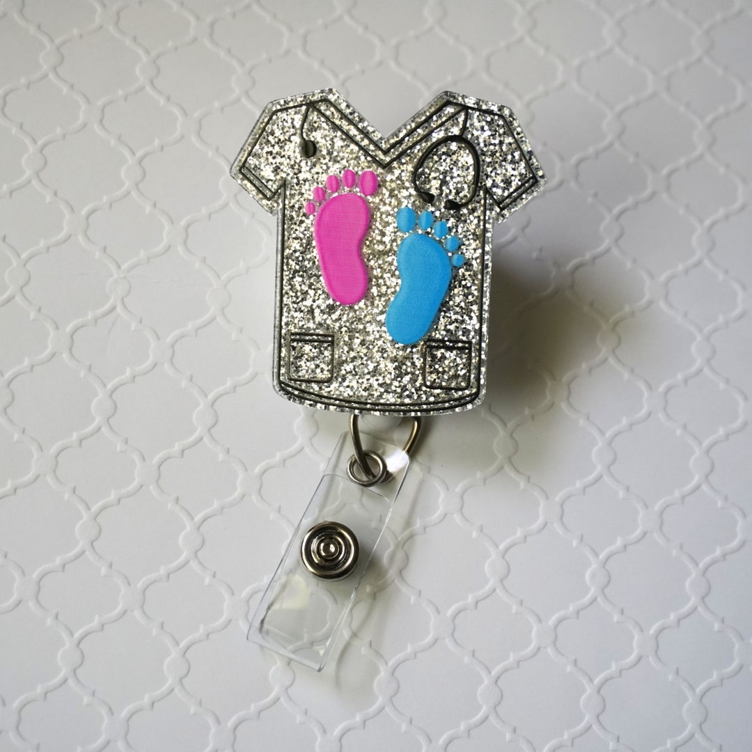 Pediatric Nurse Badge Reel Scrubs Badge Reel Cute Retractable Badge ...