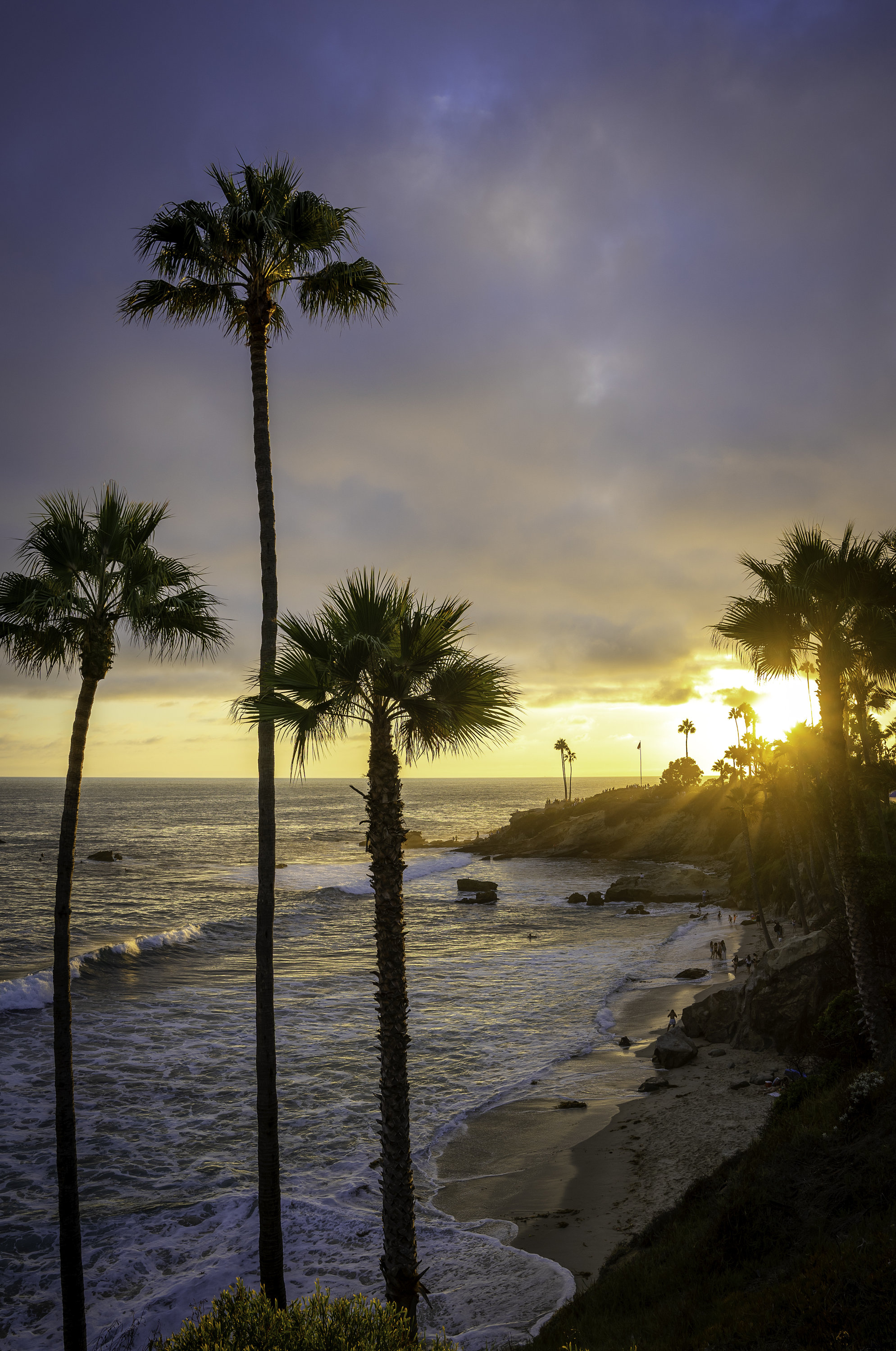 Laguna Beach Sunset, California Coast Seascape, Pacific Ocean, Nature ...
