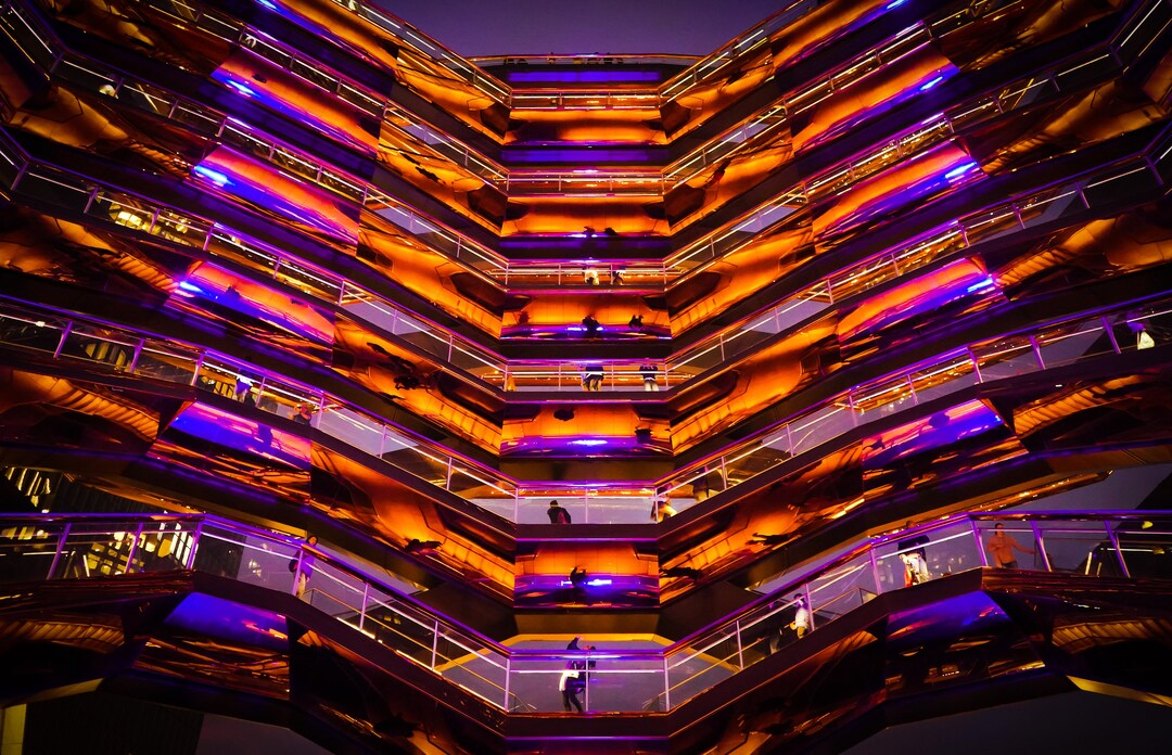 The Vessel at Night, New York, - Etsy