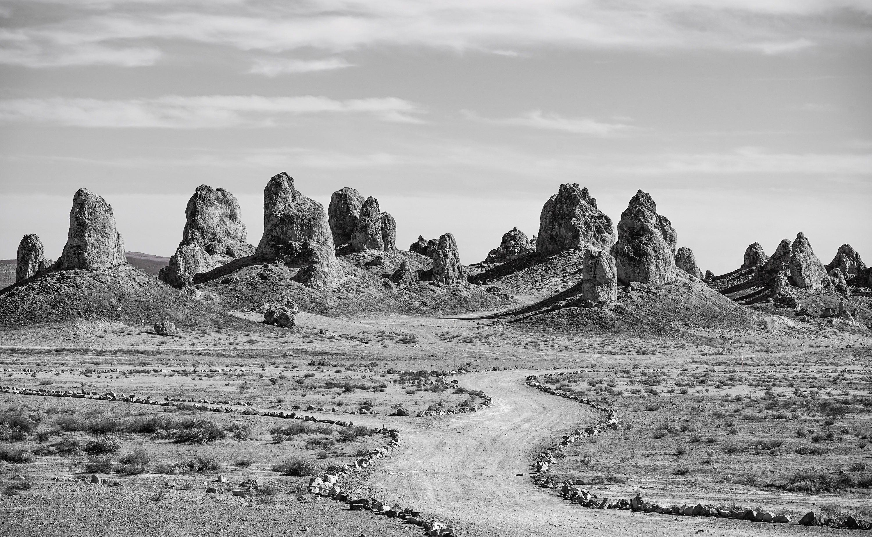 Trona Pinnacles, California, Tufa Spire Rocks, Desert Landscape ...