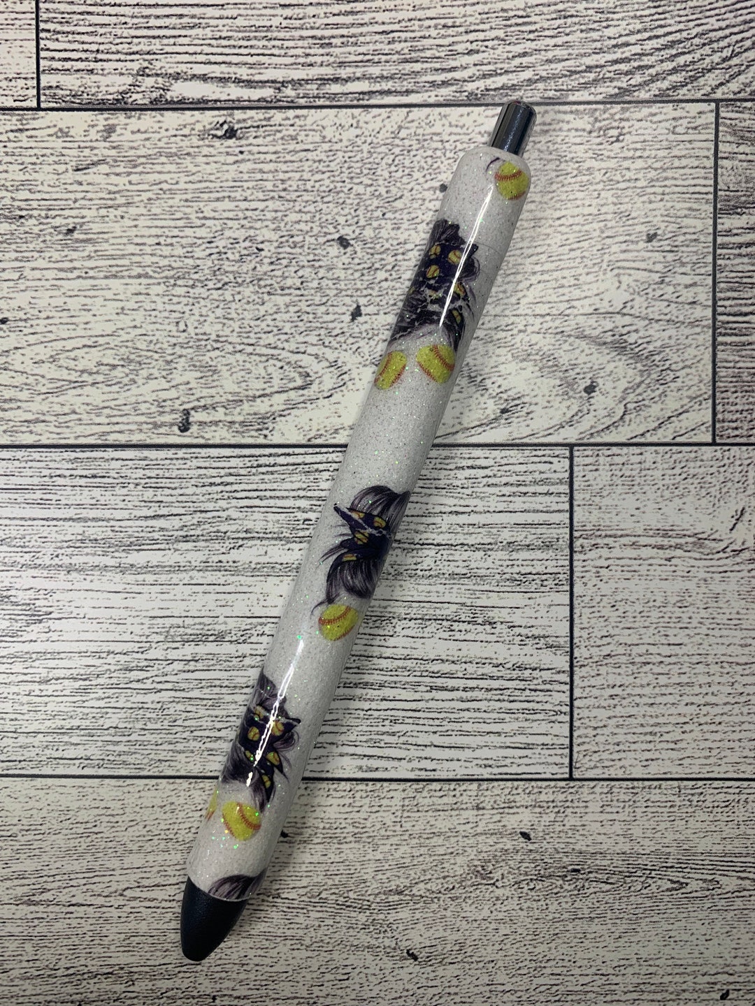 Softball Mom Glitter Pen Ink Joy Gel Pen Softball Mom - Etsy