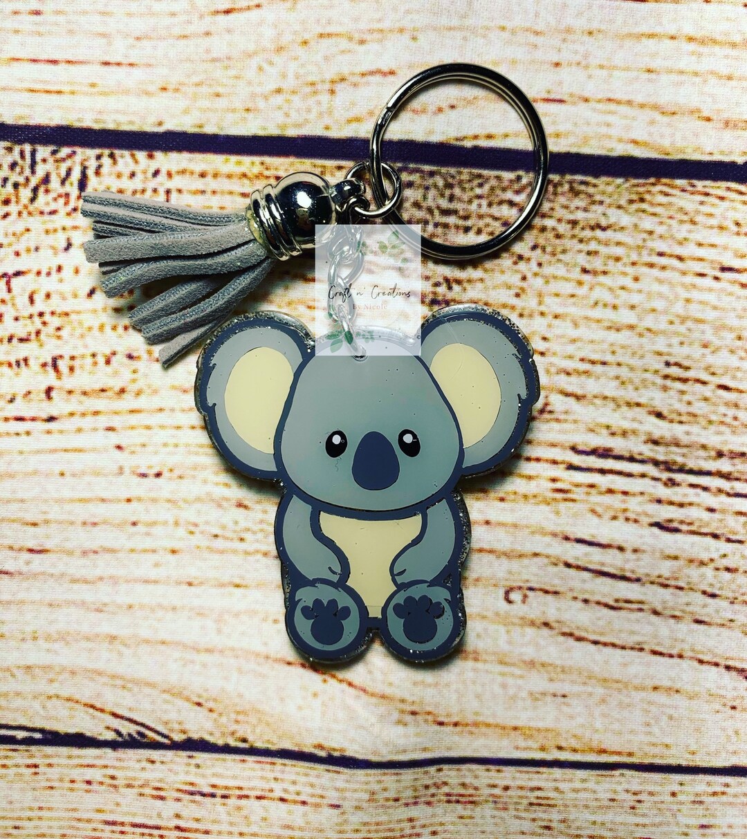 Koala Bear Keychain, 2 Inch Koala Keychain - Etsy