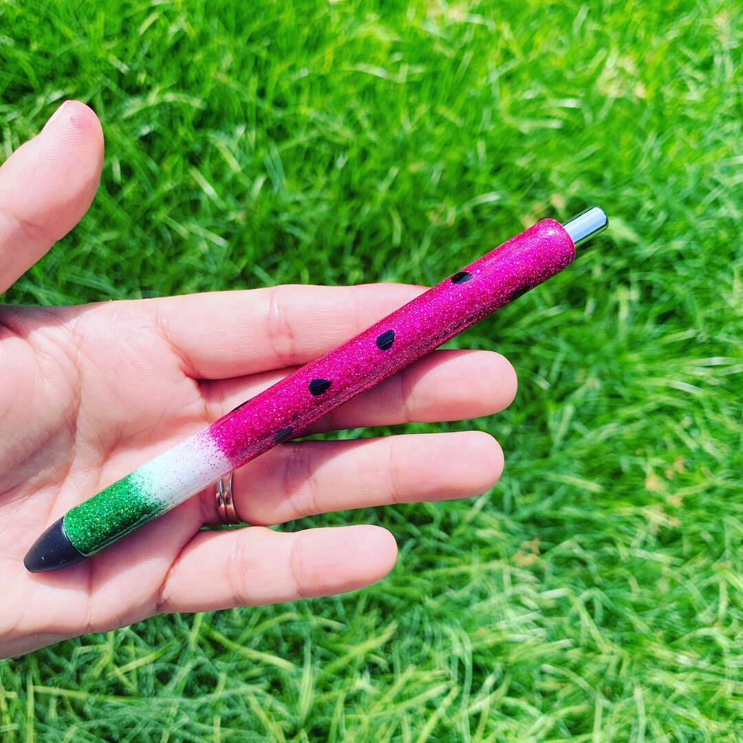 Watermelon Glitter Pen - Etsy