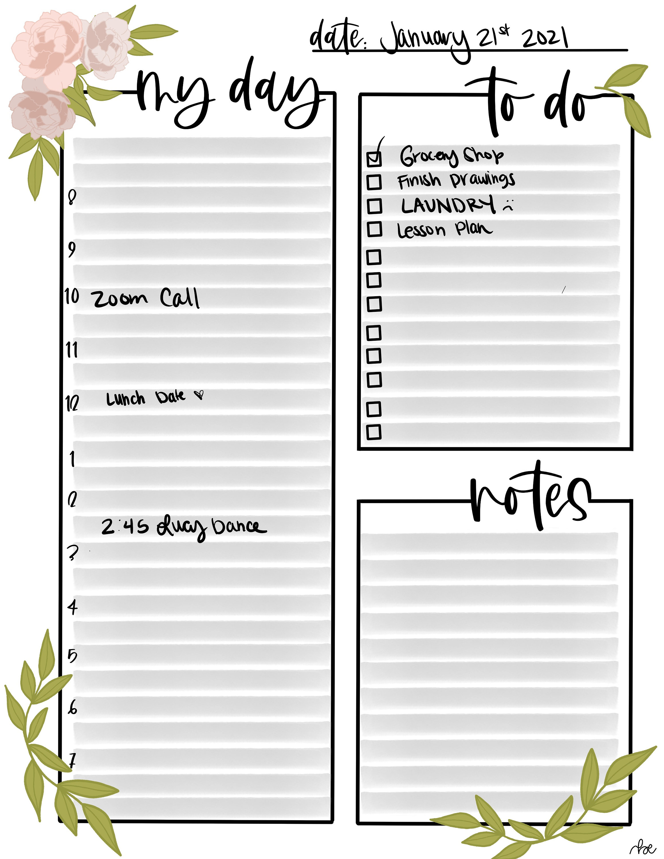 Daily to Do List Printable - Etsy