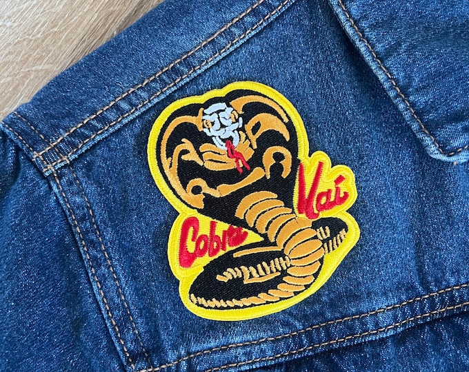 Cobra Kai Sensei Embroidered Arm Badge Film / Novelty Gift / Karate Kid / Cobra Kai Patch Iron ...