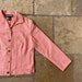 Y2K Pink Button up Jacket by Requirements - Etsy