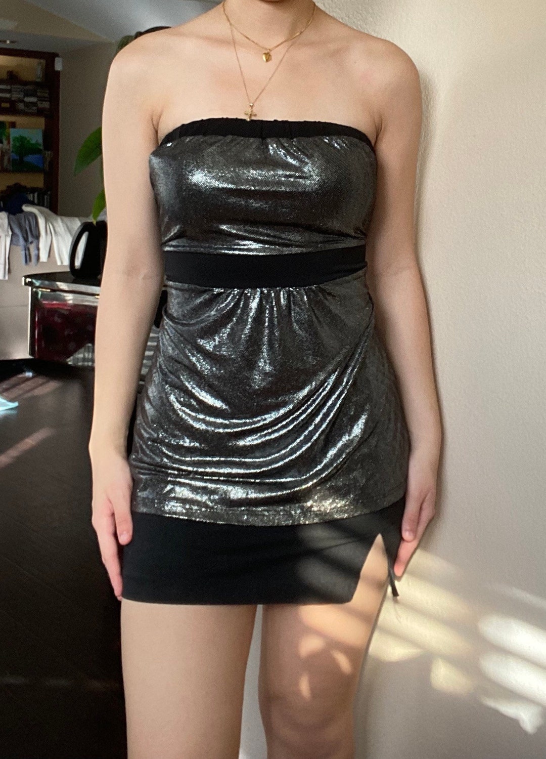 Y2K Silver Tube Top by Torrid - Etsy