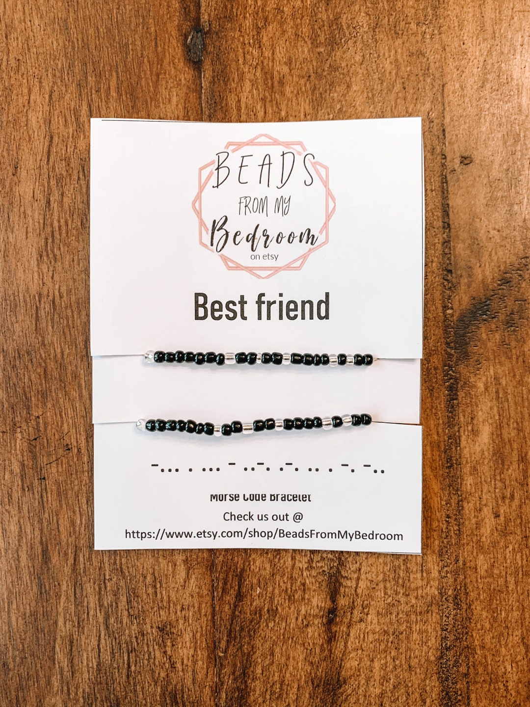 Best Friend Morse Code Matching Bracelet Set Best Friend - Etsy