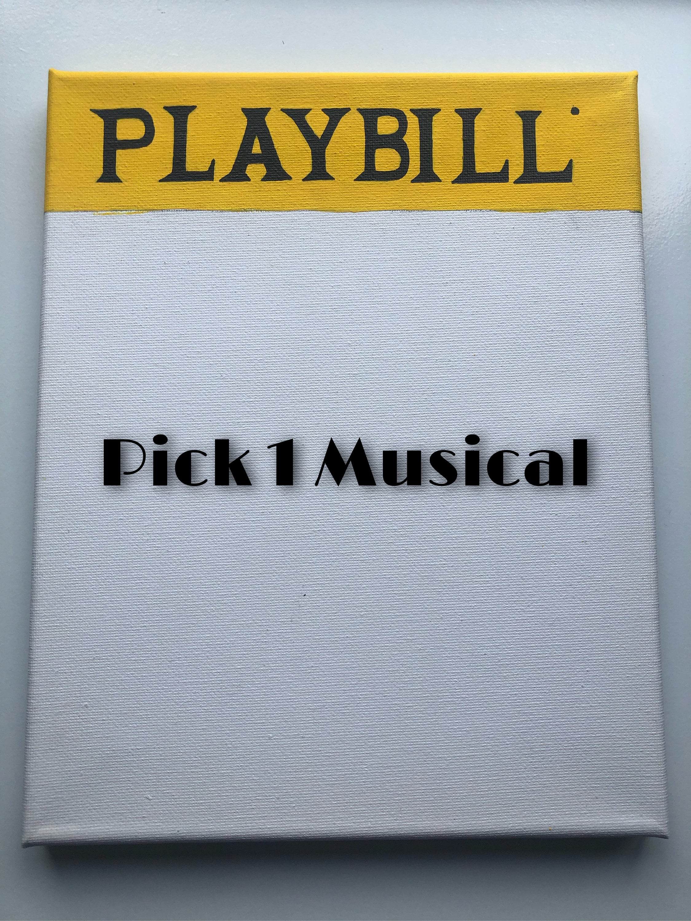 Blank Playbill
