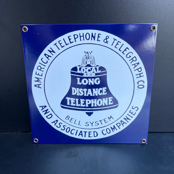 Vintage American Telephone and Telegraph Company Wall Sign | Etsy