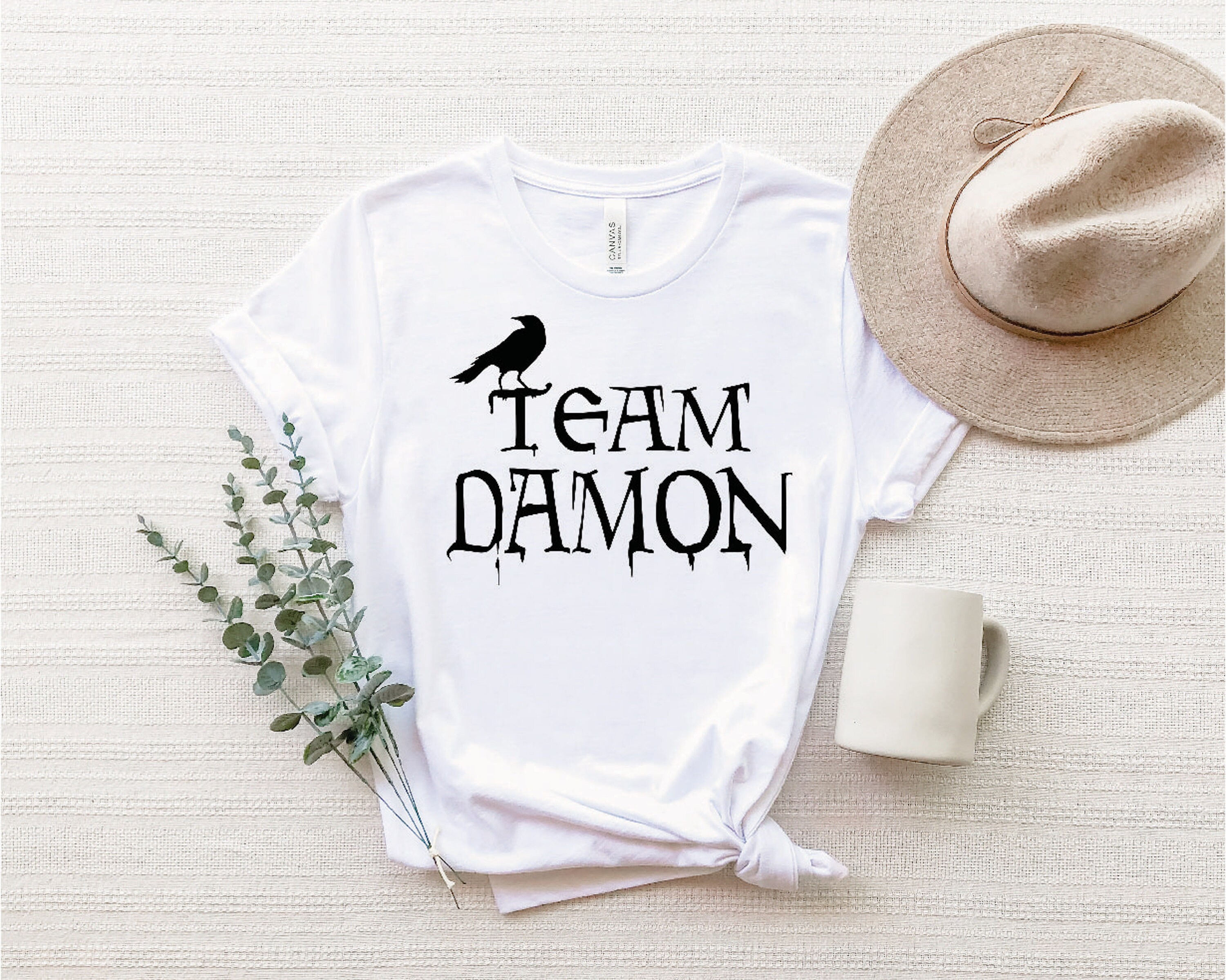 Crow Team Damon Hello Brother | Team Salvatore Shirt | Team Damon ...