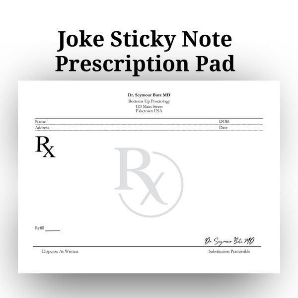 Fake Doctors Note - Etsy