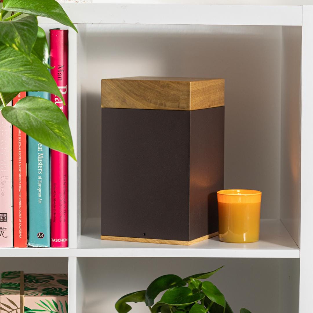 Contemporary Wood Urn, Poplar Wood Urn, Modern Cremation Urn, Box Urn ...