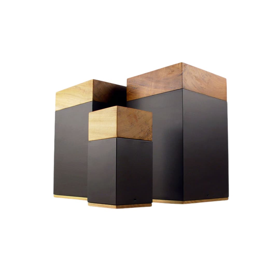 Contemporary Wood Urn, Poplar Wood Urn, Modern Cremation Urn, Box Urn ...
