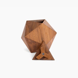 Contemporary Cremation Urn, Walnut Wood Urn, Modern Urn, Urn for Ashes ...
