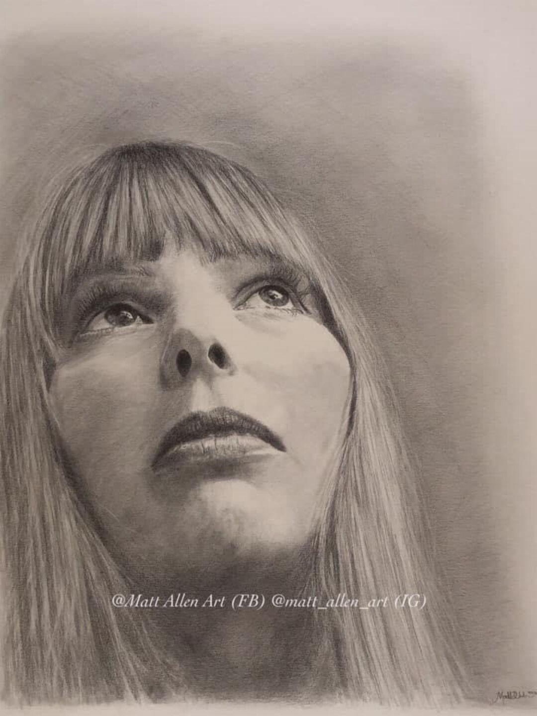 Joni Mitchell Pencil Drawing (signed Print) - Etsy