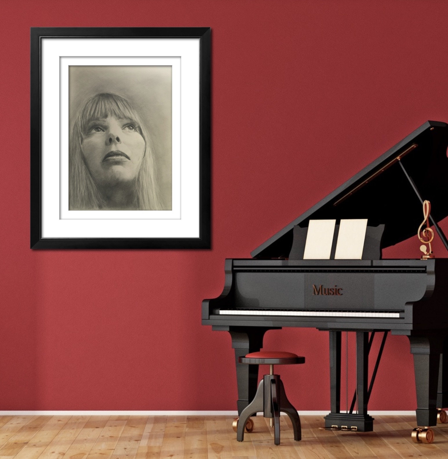 Joni Mitchell Pencil Drawing (signed Print) - Etsy