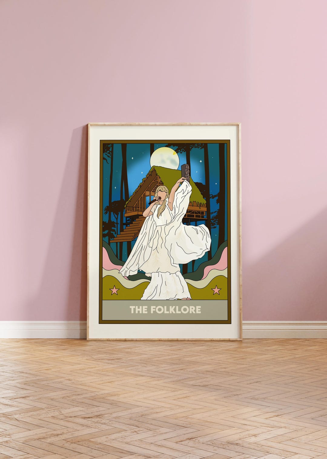 The Folklore Tarot Card Art Print Taylor Inspired Eras Tarot Wall Art ...