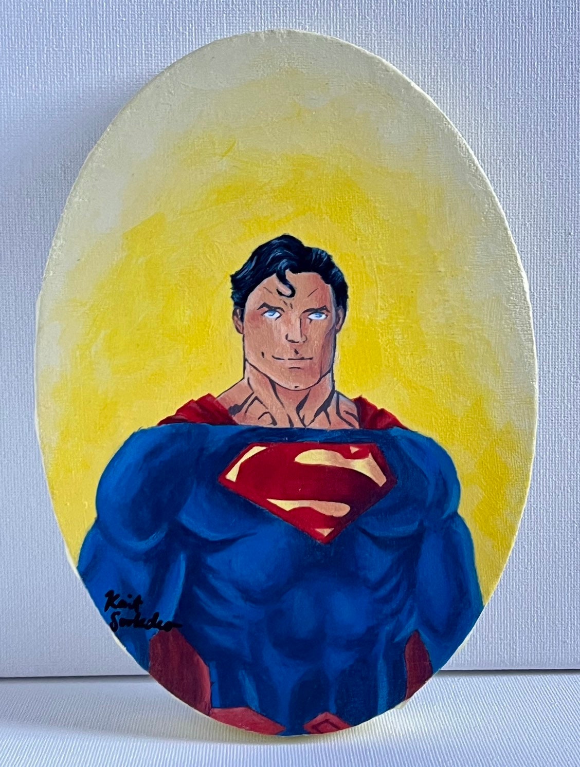 DC Batman, Superman, and Wonder Woman Hand Painted Set - Etsy