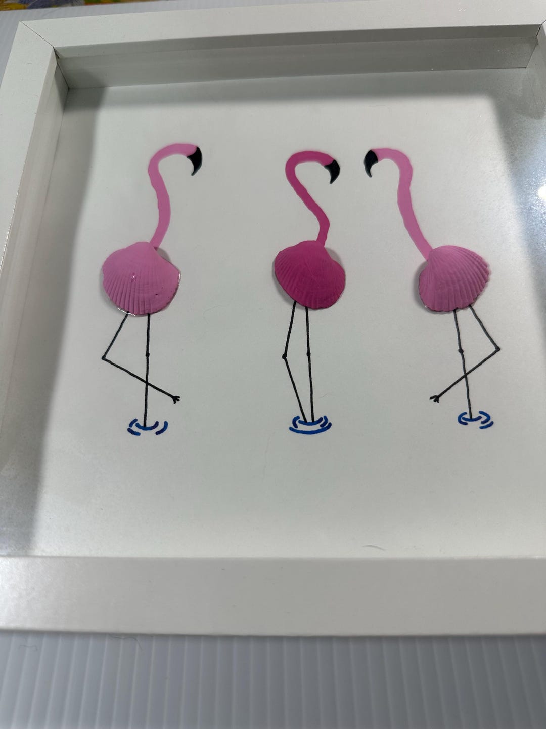 Flamingo Seashell Wall Decor - Etsy