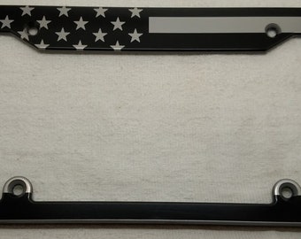 Land of the Free American Flag Patriotic License Plate Frame - Etsy