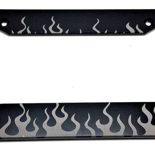 Flame License Plate Frame - Etsy