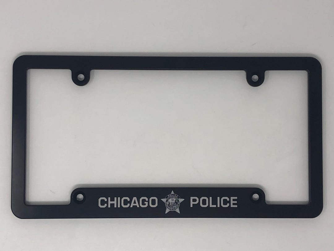 Chicago Police Billet Aluminum License Plate Frame - Etsy