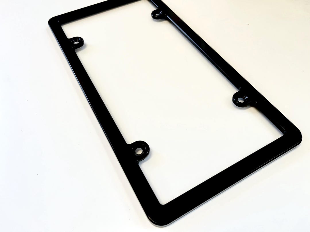 Billet Aluminum Black Anodized License Plate Frame - Etsy