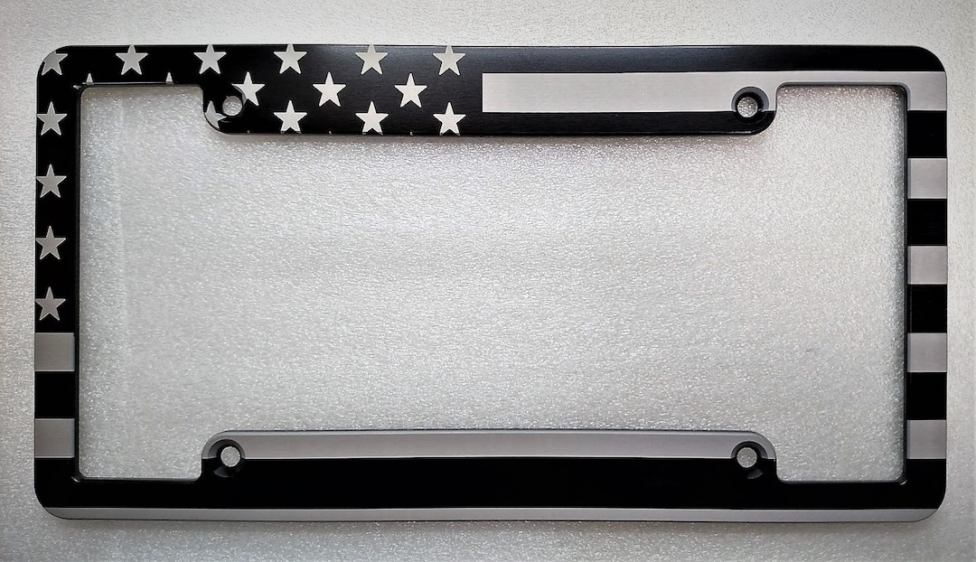 American Flag Aluminum License Plate Frame, FREE SHIPPING, BDNP - Etsy