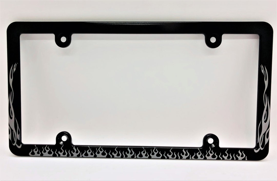 Aluminum Flame License Plate Frame, FREE SHIPPING, BSL - Etsy